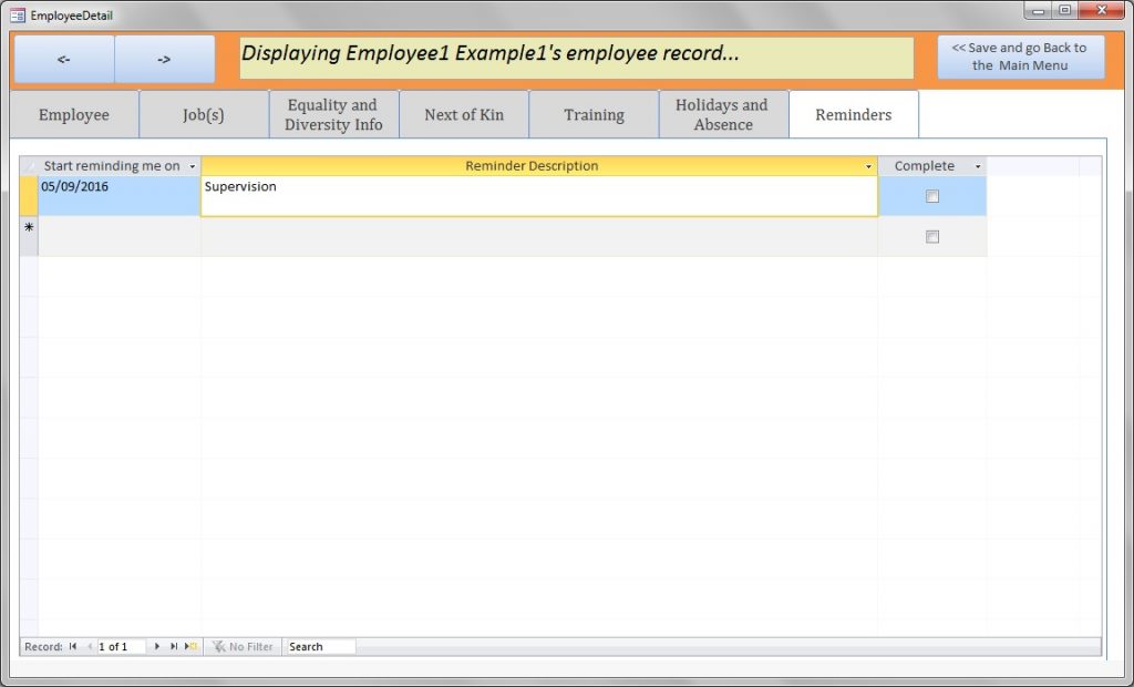 Reminders - your resource to download Access templates from