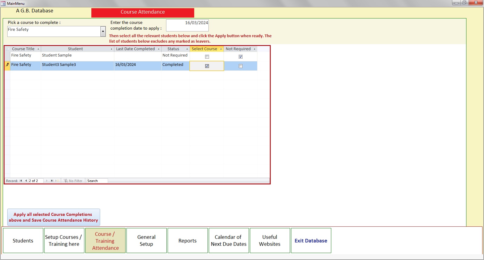 Student Academics Training - your resource to download Access templates ...